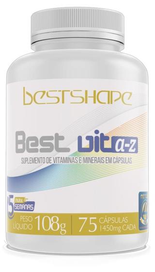 BEST VIT AZ - POLIVITAMINICO -NOVO 500MG - 75 capsulas - BestShape ...