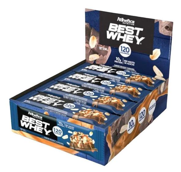 Best Whey Bar 12 Barras de 30g (360g) - Atlhetica Nutrition - Barra de ...