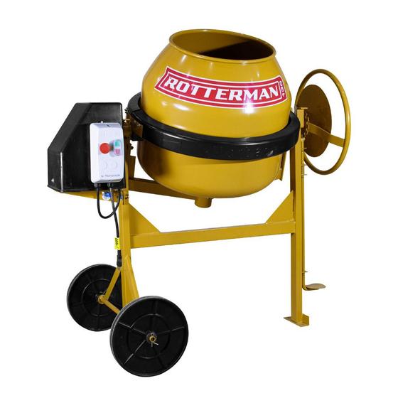 Betoneira 130 litros Com Motor Monofásico e Chave Elétrica NR12 ...