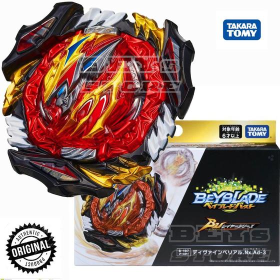 Beyblade B-197 Divine Belial Nexus Adventure-3 / Versão Japão - Takara Tomy - Pião de Batalha ...