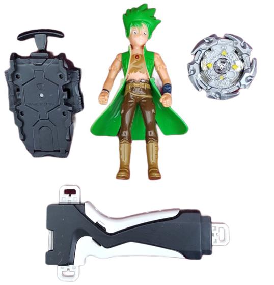 Beyblade Burst Alter Chronos Lançador Suporte Grip Boneco - Pião de ...