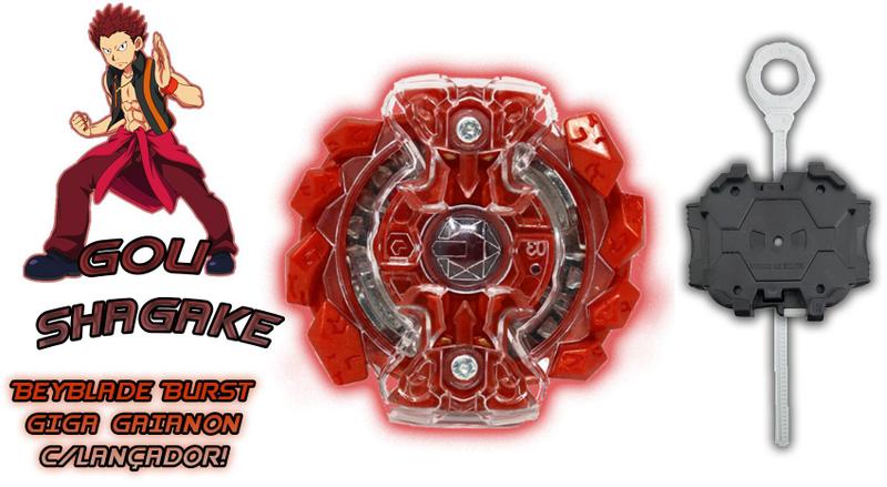 Beyblade Burst Giga Gaianon + Lançador Beyblade Burst Promo - Pião de ...