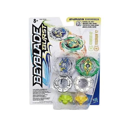 Beyblade Burst - Kerbeus K2, Yegdrion Y2 - Hasbro - Pião de Batalha e ...
