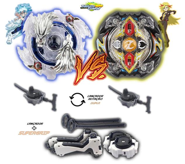Beyblade Burst Lost Luinor Vs Zlion Zeutron 4 Lançador Bey blad Burst ...