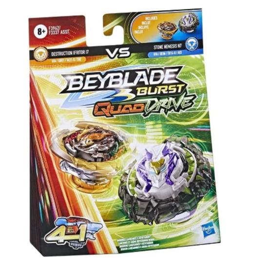 Beyblade Burst Quad Drive Destruction Ifritor I7 X Stone Nemesis N7 ...