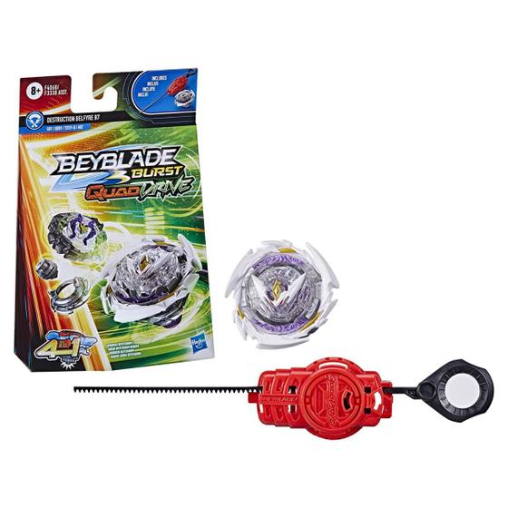 Beyblade Burst Quaddrive Destruction Belfyre B7 - Hasbro - Pião de ...