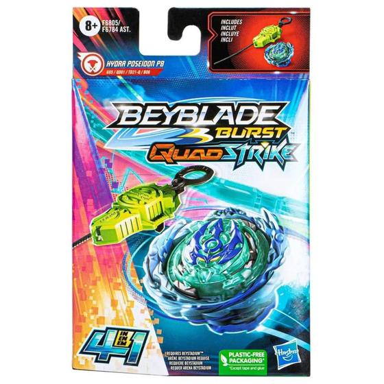 Beyblade Burst Quadstrike Hydra Poseidon P8 - Hasbro - Pião de Batalha ...