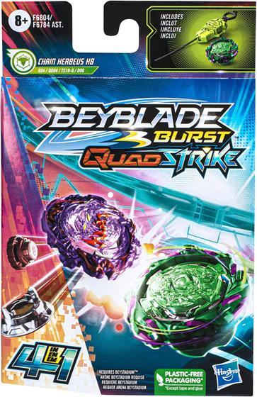 Beyblade Burst QuadStrike Pião e Lançador - Kit inicial - Chain Kerbeus ...