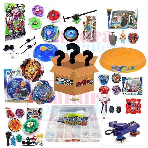 Beyblade Caixa Surpresa Beyblade Mistery Box Bey Blade - Tornado Gyro ...