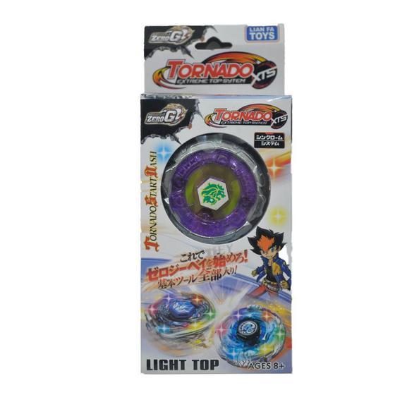 Beyblade Led Pião Tornado com Lançador Prata/Laranja - Prio Express ...