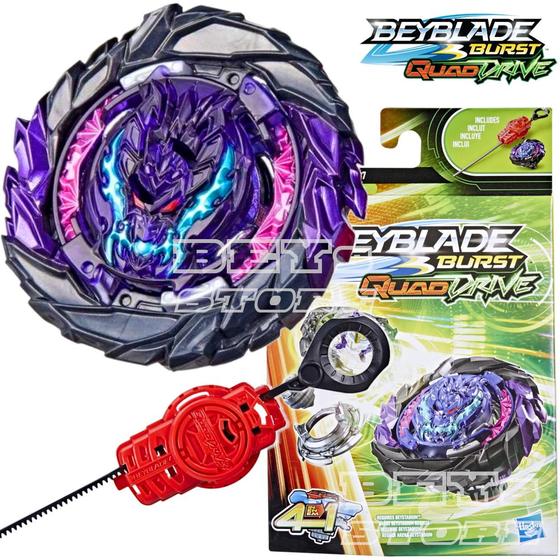 Beyblade Quad Drive Roar Balkesh B7 + Lançador - Hasbro - Pião de ...