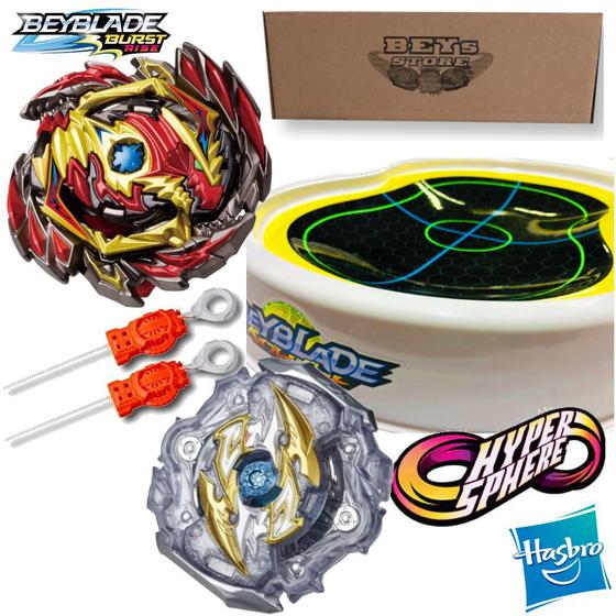 Beyblade Venom Devolos + Myth Odax O5 + Arena Batalha - Hasbro - Pião ...