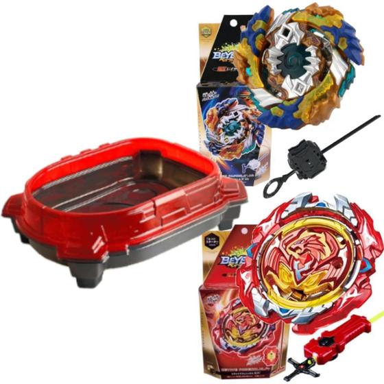 Beyblades Geist Fafnir Vs Revive Phoenix - Rail Rush - Top Gyro - Pião ...