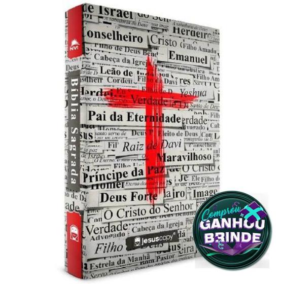 Bíblia Jesus Copy Cruz Nvi Capa Dura Edição Especial - Bíblia ...