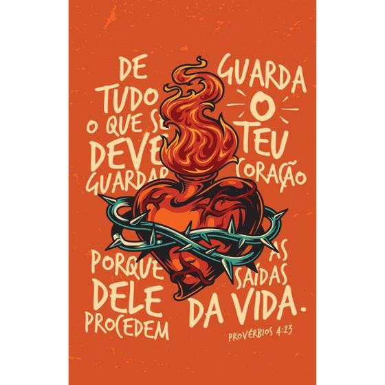 Bíblia Sagrada Coração em Chamas Capa Dura ARC Tradicional - Sankto ...