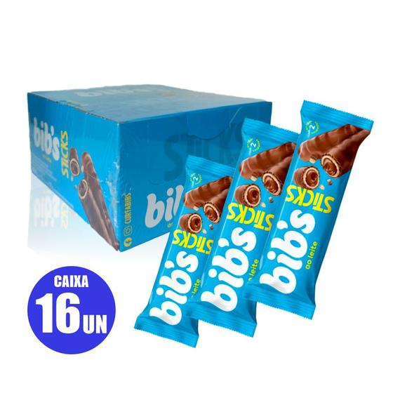 Bibs Sticks Ao Leite 32g 16un - Chocolate / Barra de Chocolate - Magazine Luiza