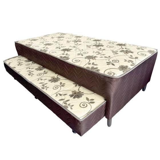 Bicama Box Solteirão Mola Bonnel Double 100X200X48 Softflex - Cama Box ...