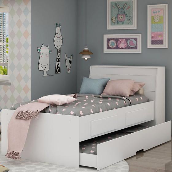 Bicama Infantil com Baú 2 Gavetas Flex Color Teen Gelius - Bicama ...