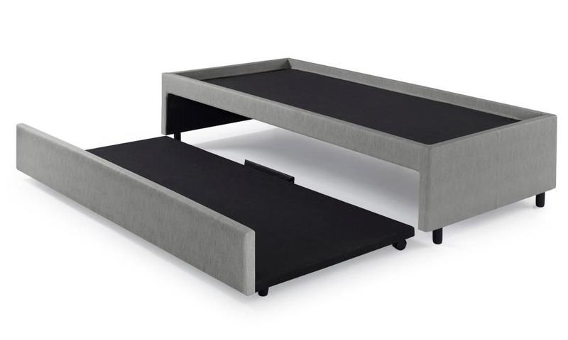 Bicama Solteiro Para Dois Colchões Cinza Reforçada - Cama inHouse ...