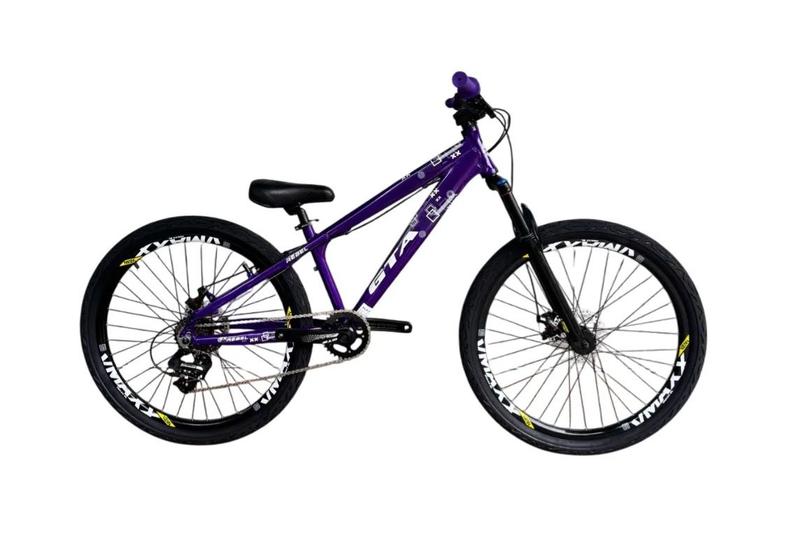 Bicicleta 26 Gta Rebel Freeride Cor Roxo Single 7v Freio a Disco Aro Vmaxx Pneu Flame ...