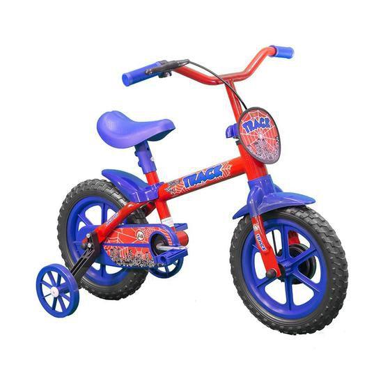 Bicicleta Aro 12 Track Arco Íris Vermelho/Azul TK3 - Track Bikes - Bicicleta Infantil - Magazine ...