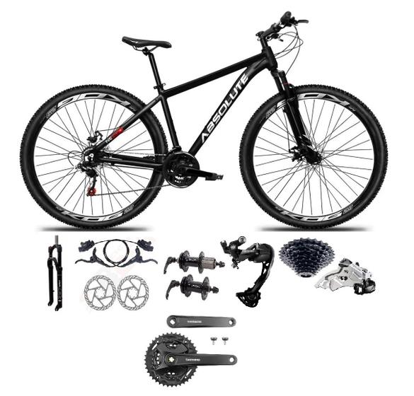 Bicicleta Aro 29 Absolute Nero 5 Câmbio Traseiro Shimano Alívio e Altus ...