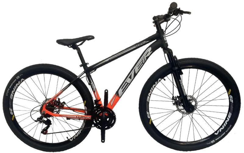 Bicicleta aro 29 ever, freio a-disco, 21 marchas laranja - Bicicleta - Magazine Luiza