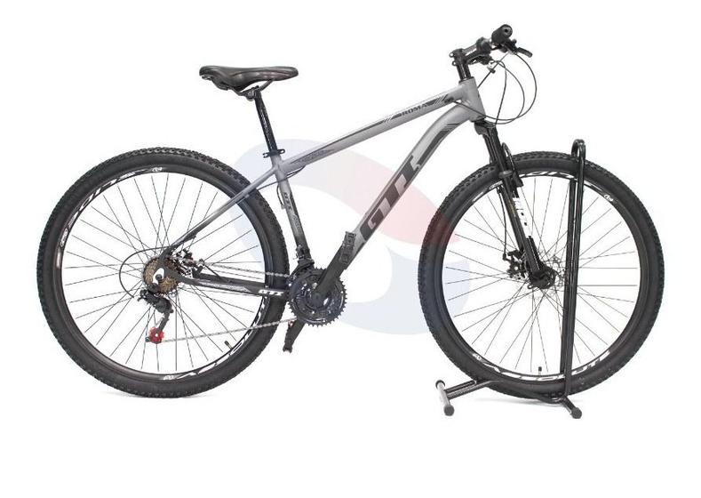 Bicicleta Aro 29 Gti Roma Alumínio 21v Freio a Disco Garfo Suspensão - Cinza - Bicicleta ...