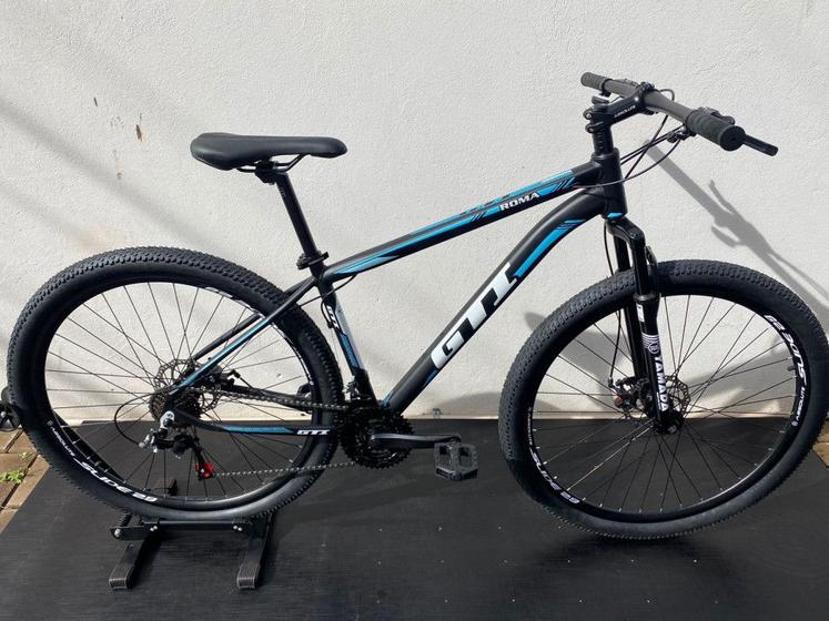 Bicicleta Aro 29 Gti Roma Preto/Azul Alumínio 21v - Specialized - Bicicleta - Magazine Luiza