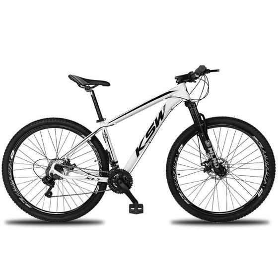 Bicicleta Aro 29 KSW XLT 100 21V Shimano Quadro 17 Branco - Bicicleta ...