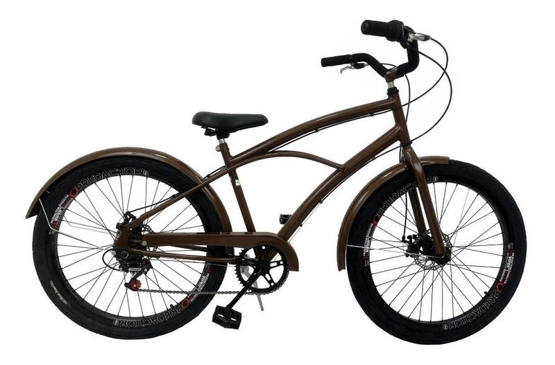 Bicicleta Beach Praiana Harley Freio Disco Pneu Flame 7v - RMA ...