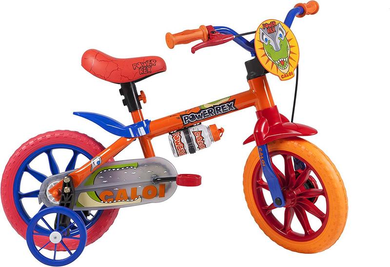 Bicicleta Bicicletinha Infantil Aro 12 Power Rex com Rodinhas - Nathor ...