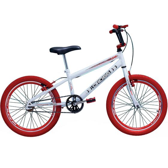 Bicicleta Cross Aro 20 Bmx Freestyle Com Rodinhas - Salute - Bicicleta ...