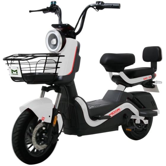 Bicicleta Elétrica Scooter Autopropelida Freio a Disco 650W 48V MD-20 ...