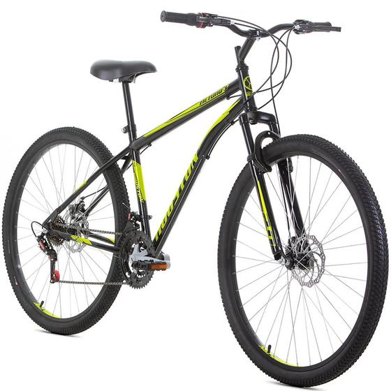 Bicicleta Houston Aro 29 Netuno S Preta e Amarela - Bicicleta ...