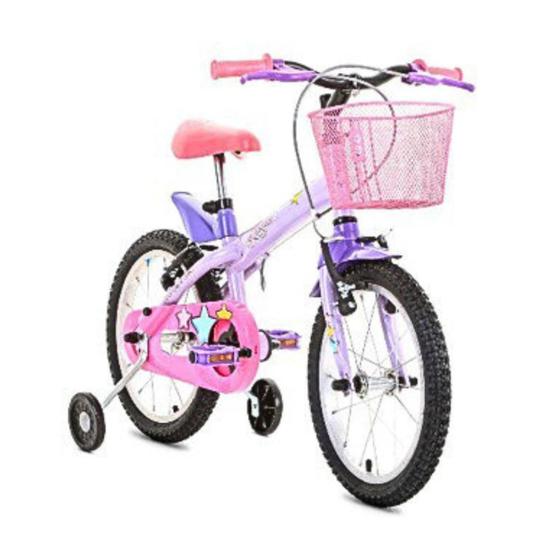 Bicicleta Infantil Aro 16 de ferro com rodinhas lumi Houston ...