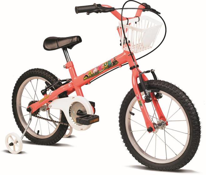 Bicicleta Infantil Aro 16 Kids Menino e Menina com Rodinhas de ...