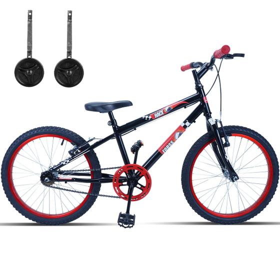 Bicicleta Infantil Aro 20 Com Rodinhas - FORSS - Bicicleta Infantil ...