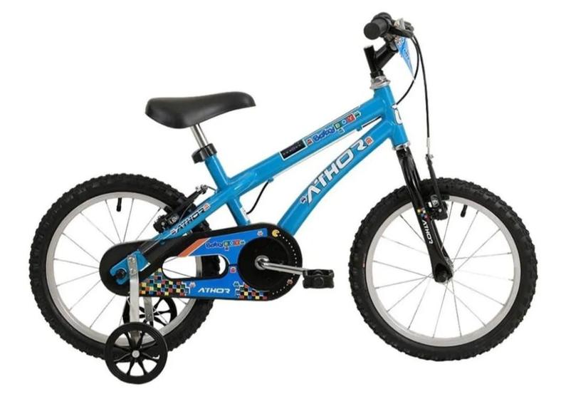 Bicicleta Menino Infantil Aro 16 Athor 3 A 6 Anos C/ Rodinha ...