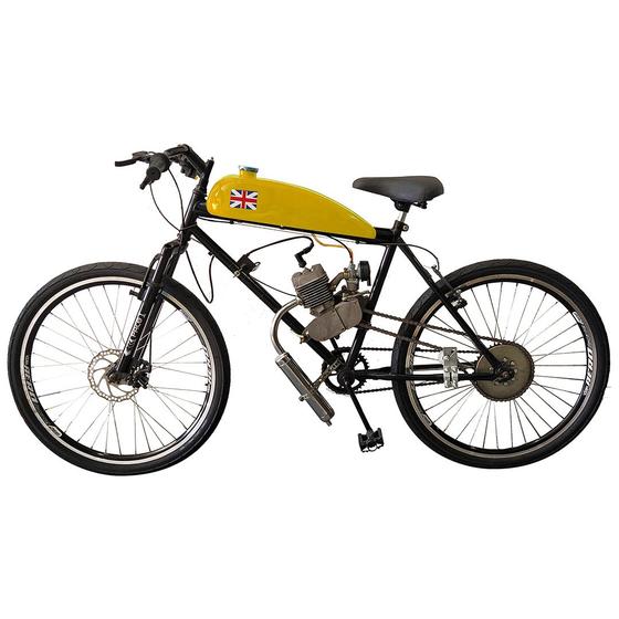 Bicicleta Motorizada Café Racer Sport - Amarelo - Rocket - Bicicleta ...