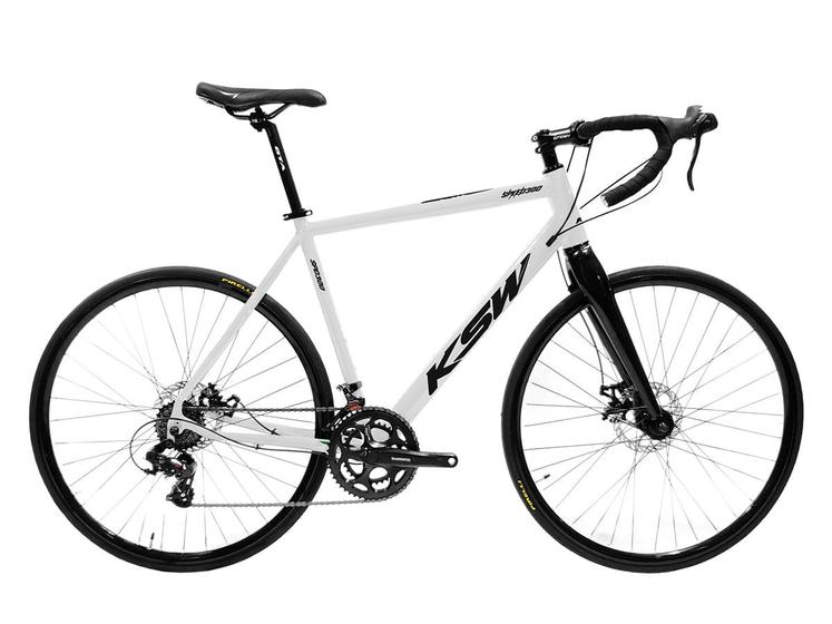 Bicicleta Speed Road Aro 700 KSW Grupo Shimano Tourney 14V - Bicicleta ...