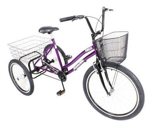 Bicicleta Triciclo 3 Rodas Pedal Aro 26 Freio V-Brake - Dream Bike ...