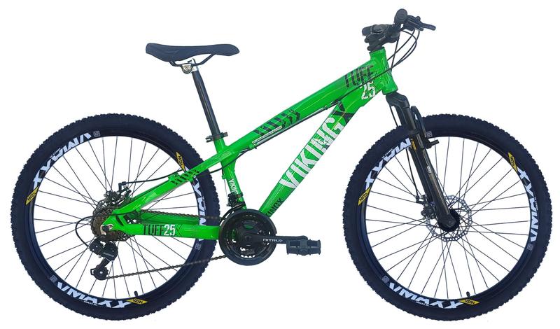 Bicicleta Vikingx Tuff 25 Aro 26 Vmax Freio Disco Cambios Shimano Verde - Bicicleta - Magazine Luiza