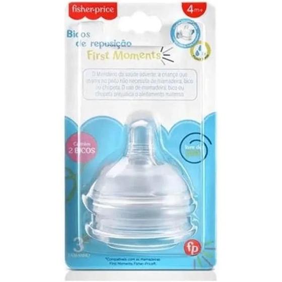 Bico De Reposição First Tam 3 Moments Fisher-Price - Bico de Mamadeira ...
