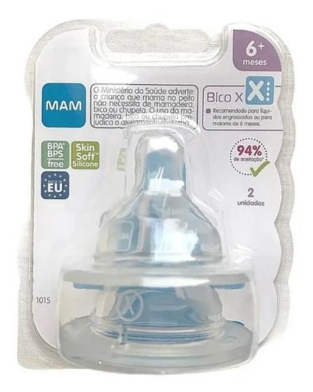 Bico Mamadeira X Mam 6m+ Fluxo Super Rápido - Dupla - Bico de Mamadeira - Magazine Luiza