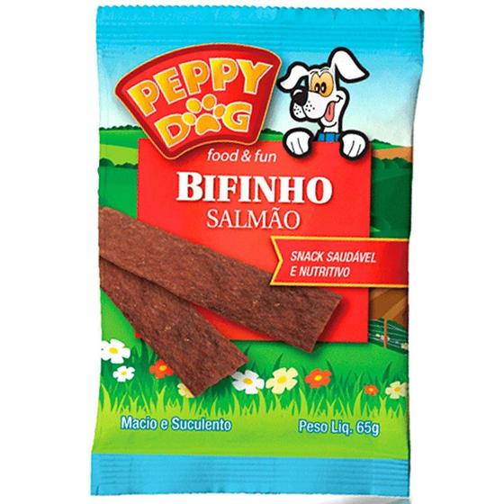 Bifinho Peppy Dog sabor Salmão 65g - Bifinhos e Petiscos para Cachorro ...