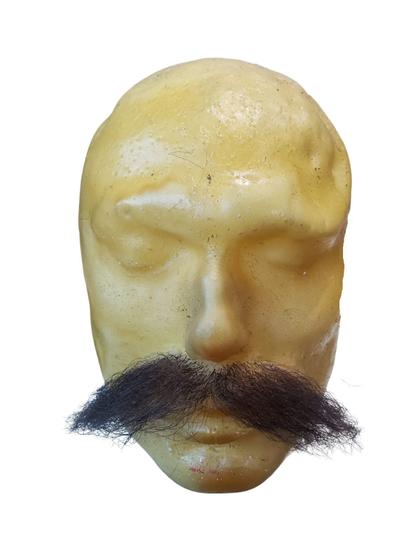 Bigode cheio falso postiço castanho claro + cola - Lynx Produções ...