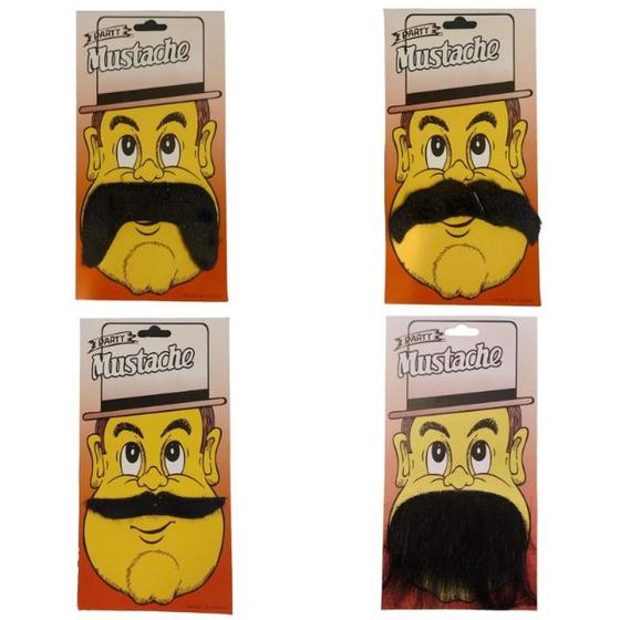 Bigode Falso Variados Kit 4 und Falso Postiço Auto Colante - Brink Fest ...