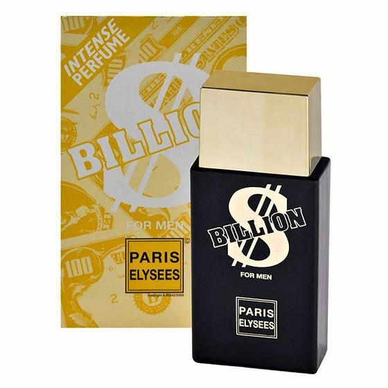 Billion Eau DeToilette Paris Elysees Perfume Masculino 100ml - Perfume ...