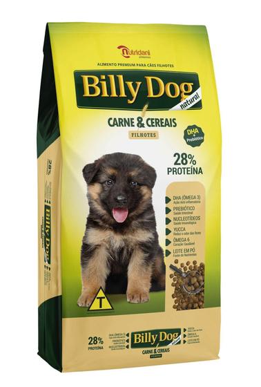 Billy Dog Filhote Natural Premium Carne e Cereais 8kg - Outros Pets ...